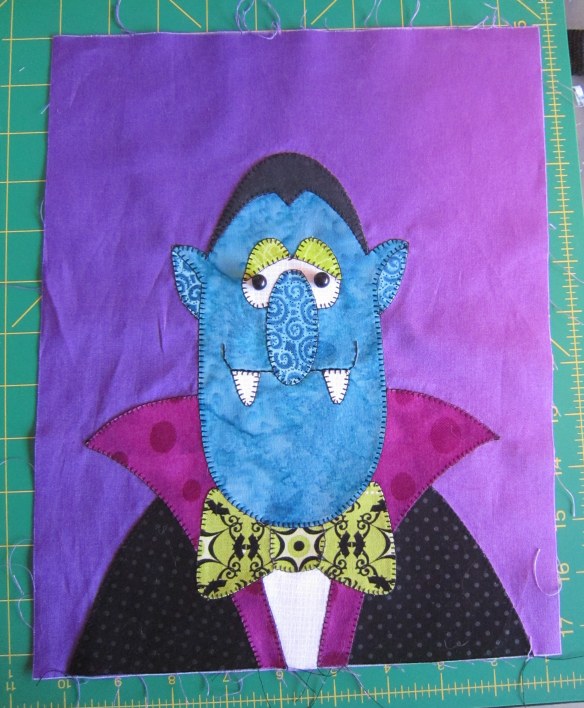 Halloween Dracula Vampire Block | NW Quilted Cat