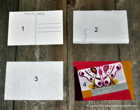 Fabric Postcard Tutorial | NW Quilted Cat