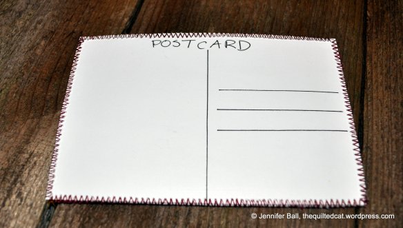 Fabric Postcard Tutorial | NW Quilted Cat