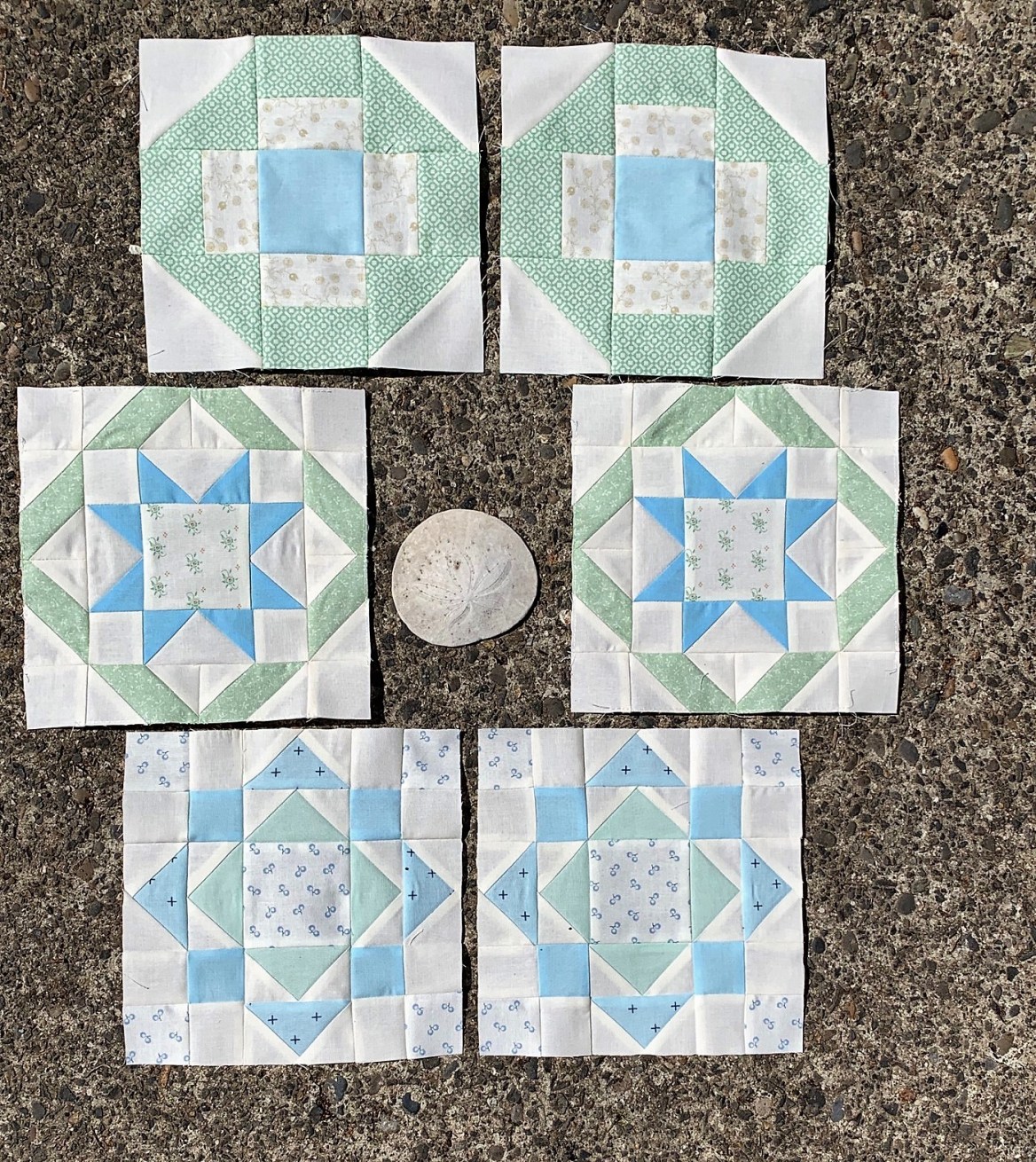 Sea Glass BOM by Fig Tree, Blocks 1-3 | NW Quilted Cat