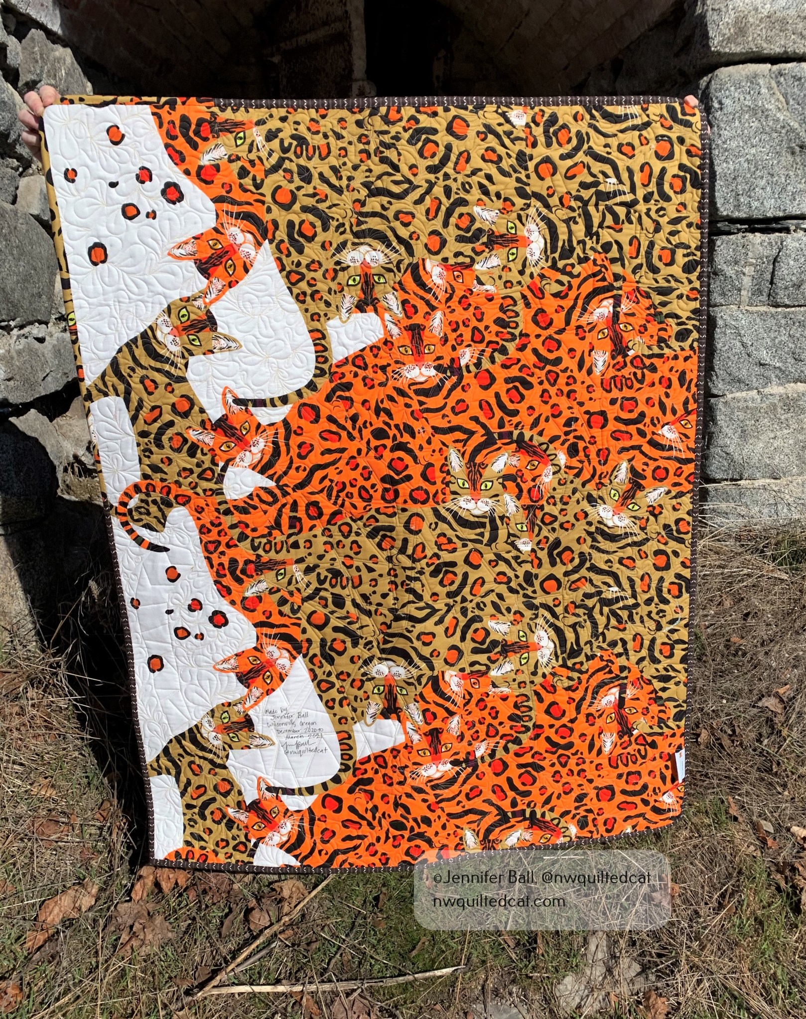 Fierce Cheetah Mama | NW Quilted Cat