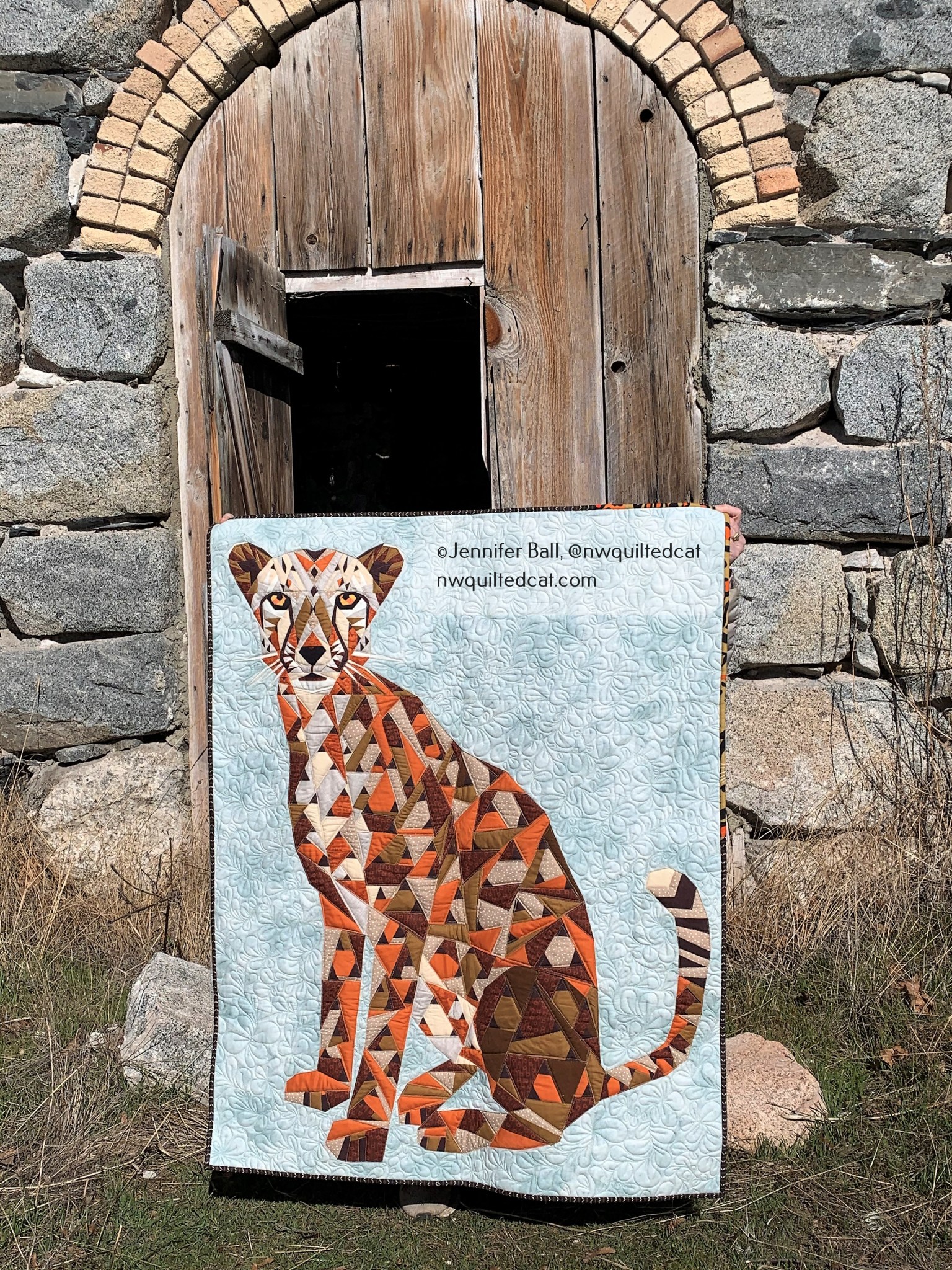 Fierce Cheetah Mama | NW Quilted Cat