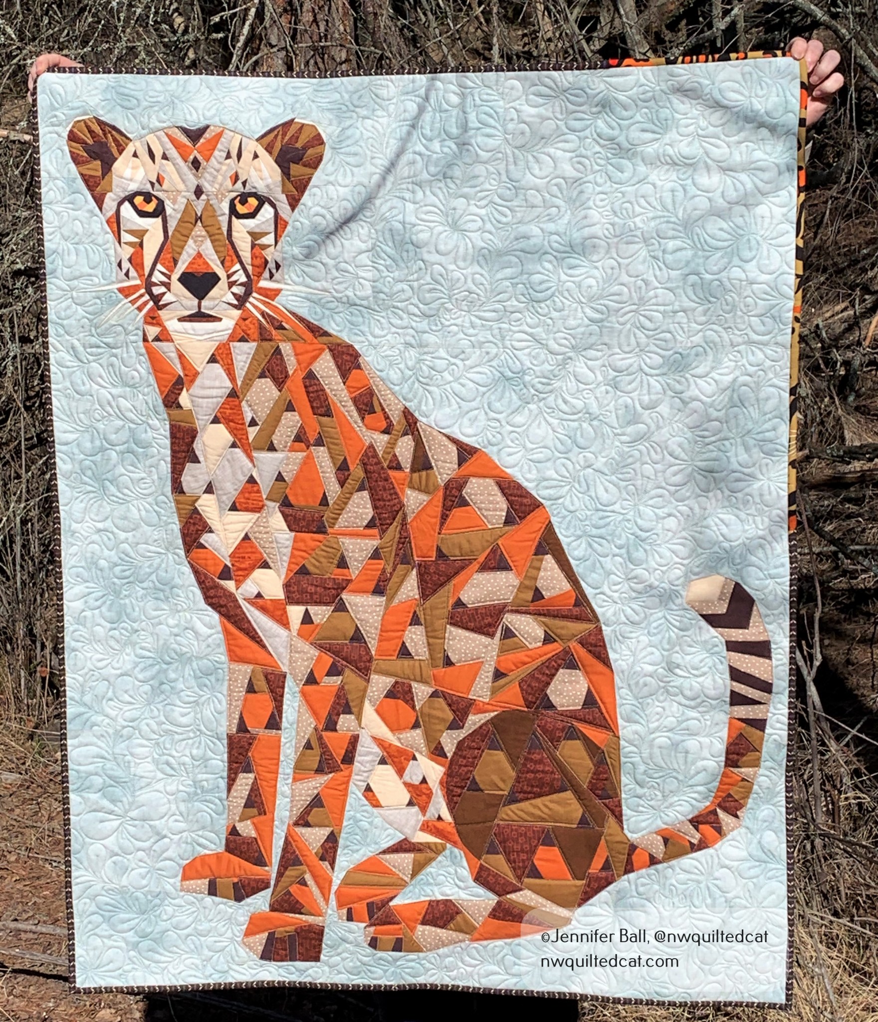 Fierce Cheetah Mama | NW Quilted Cat