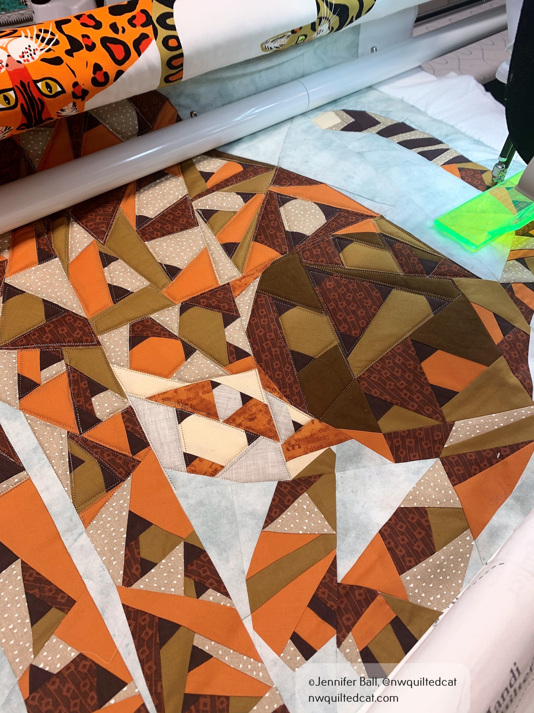 Fierce Cheetah Mama | NW Quilted Cat